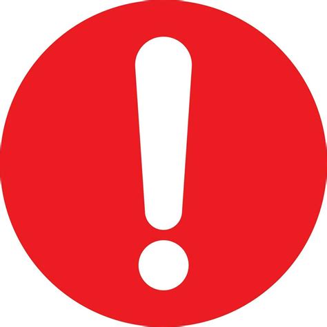 Red Exclamation Mark Icon Circle Isolated On White Background Vector Illustration 23904042