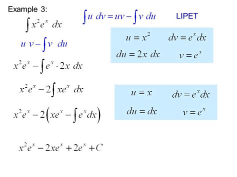 Integration By Parts Tabular Method
