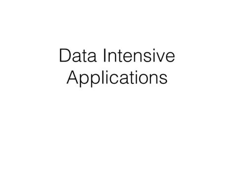 Building Data Intensive Applications Pdf
