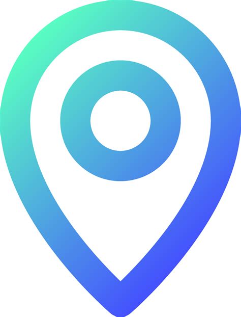 Location Pin Pixel Perfect Gradient Linear Ui Icon Saving Spot On Map