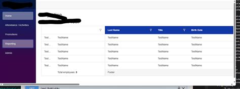 Data Grid Set To Scrollable But Going Off Screen Radzenblazor Components Radzen