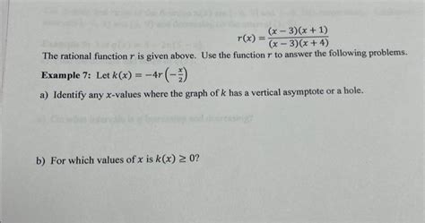 Solved R X X X X X The Rational Function R Is Chegg Com