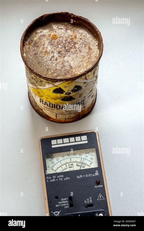 Hand Held Radiation Survey Instrument Detecting On Radioactive Material