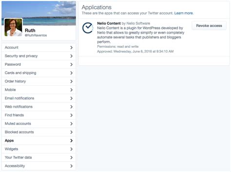 How To Revoke Twitter Access From Nelio Content