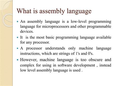 Assembly Language Pptx