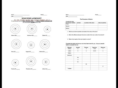 Bohr Model Worksheet Part 3 Youtube Worksheets Library