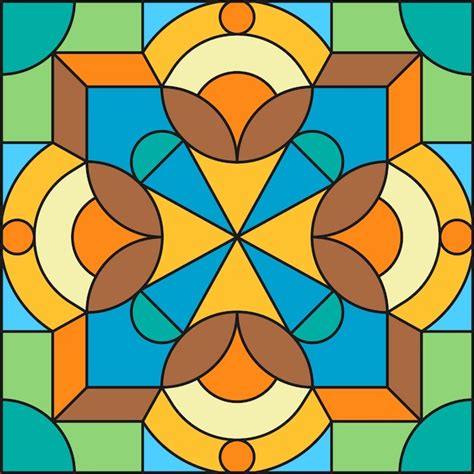 Free Vector Flat Design Stained Glass Background