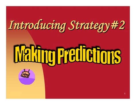 Making Predictions Presentation Ppt