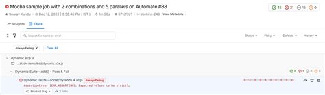 re run failed tests with test observability browserstack docs