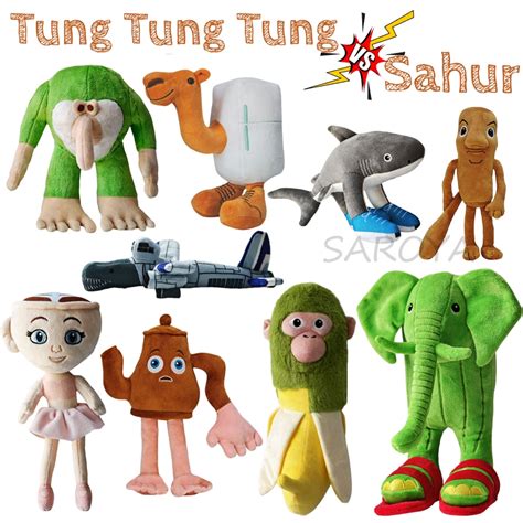 Tung Tung Tung Sahur Stuffed Toys Italian Brainrot Trendy Plushie Doll