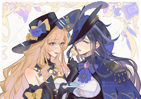 Navia And Clorinde Genshin Impact Drawn By Blondeee Mr Danbooru