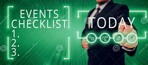 Text Caption Presenting Events Checklist Business Overview Invaluable
