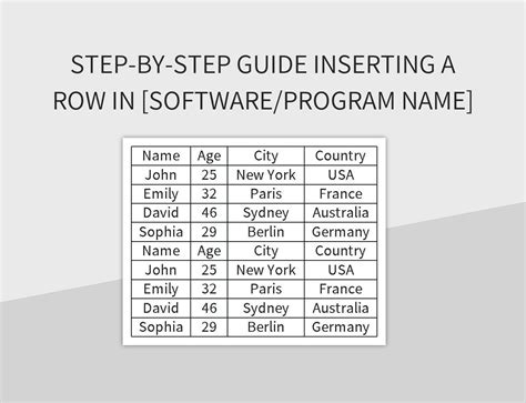 Free How To Insert A Row Templates For Google Sheets And Microsoft Excel Slidesdocs