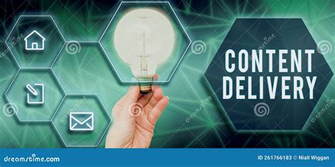 conceptual caption content delivery business idea geographically
