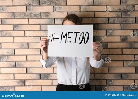 Woman Holding Paper With Text Stock Photo Image Of Inappropriate Adult