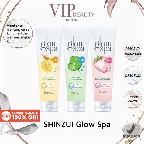 Jual Shinzui Glow Spa Exfoliating Gel Honey Cica Ichigo 130ml Shopee Indonesia