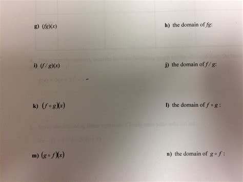 Solved 2 Given Fx X2 1 And Gx X 2 Find The Following