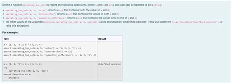 Solved Define A Function Operating Two Sets To Realize The Chegg