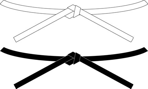 Martial Arts Belt Silhouette
