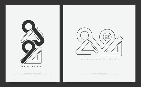 Premium Vector Simple And Flat Number Design For A 2024 New Year Celebration Banner