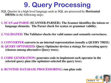 Ppt 9 Query Processing Powerpoint Presentation Free Download Id