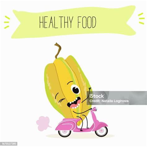 벡터 만화 캐릭터 카람볼라 캐롬 재미있는 야채 과일 농장 신선한 수확 농업 유기농 채소 또는 채식 식품 익은 제품 건강한 식생활에 대한 스톡 벡터 아트 및 기타 이미지