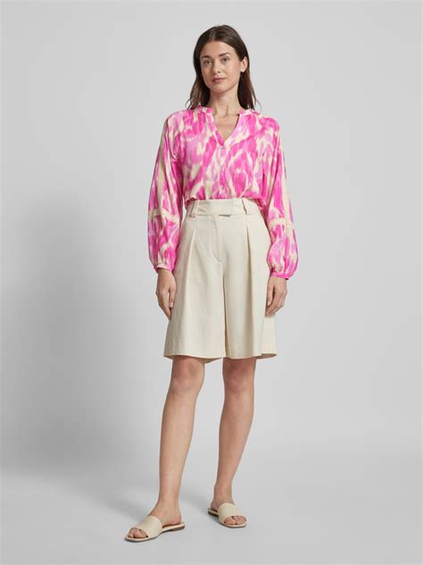 Emily Van Den Bergh Bluse Mit Allover Muster Pink Online Kaufen