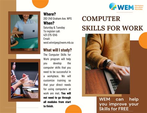 Computer Skills For Work Workplace Education Manitoba