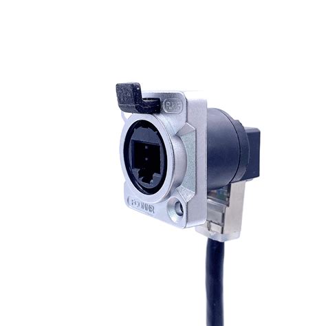 Rj45 Straight Ip65 Connector 90 Degree Front Panel Mount Adapter Socket Buy Rj45 Connector 90
