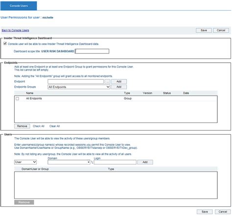 Assigning Permissions To Console Users