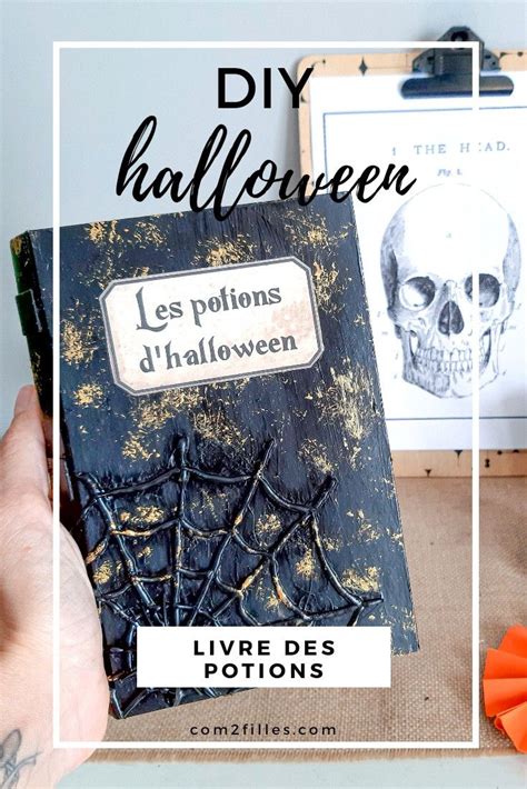Diy Un Livre De Potions Dhalloween Diy Halloween Diy Etiquette Vintage