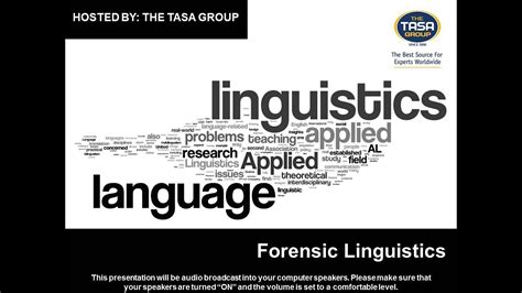 Forensic Linguistics Youtube