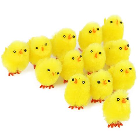 36pcs Mini Lovely Simulation Easter Chick Yellow Artificial Home