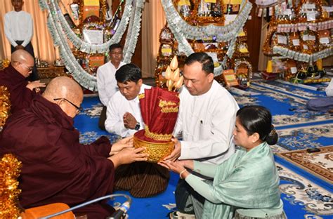 ရန်ကုန်တိုင်းစစ်ဌာနချုပ်၏ ၃၄ ကြိမ်မြောက် မိသားစု စုပေါင်း မဟာဘုံကထိန်အလှူတော်မင်္ဂလာပြုလုပ