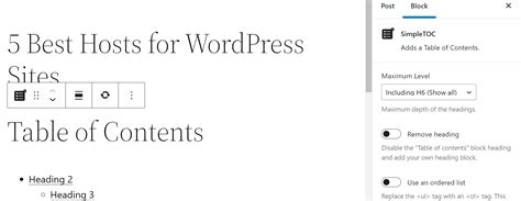 5 Best Wordpress Table Of Contents Plugins