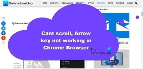 Cant Scroll Arrow Keys Not Working In Chrome Browser