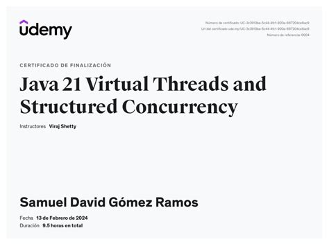 Samuel David Gómez Ramos On Linkedin Udemy Course Completion Certificate