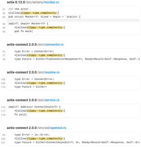 Most Commonly Ignored Lints On · Issue 7666 · Rust Langrust Clippy · Github