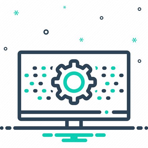 App Digital Monitor Programmatic Setting Software Technology Icon