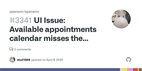 UI Issue Available Appointments Calendar Misses The Bootstrap Issue Openemr Openemr