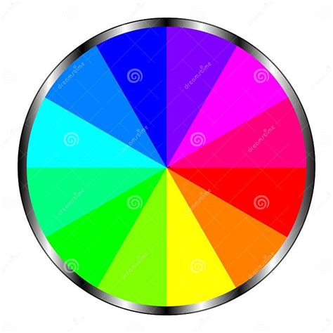 Rainbow Color Wheel Stock Illustration Illustration Of Circle 162208341