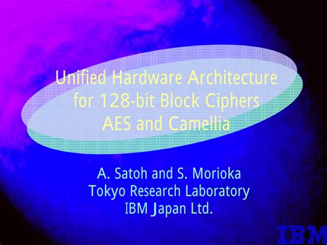 Pdf Unified Hardware Architecture For 128 Bit Block Ciphers Aes And Camellia