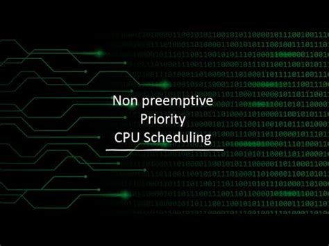 Non Preemptive Priority CPU Scheduling Operating Systems Anna