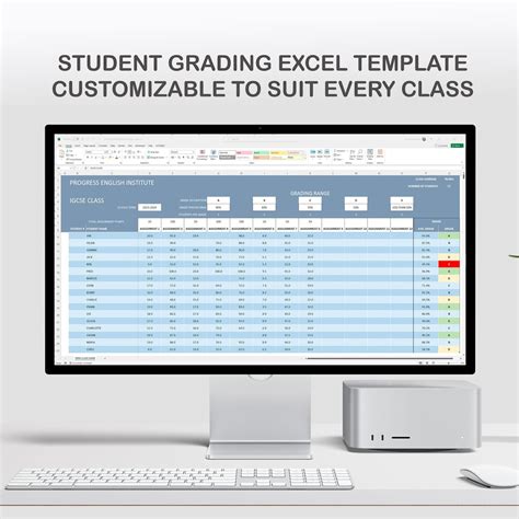 Simple Babe Grade Book Excel Google Sheets Spreadsheet Editable Grading System Track Class