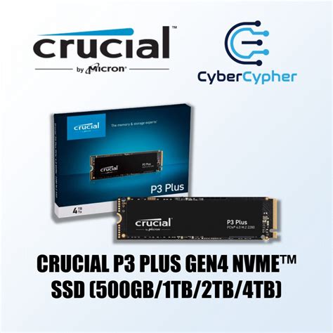 Crucial P Plus Gen X M Pcie Nvme Ssd Gb Tb Tb Tb Computers Tech Parts