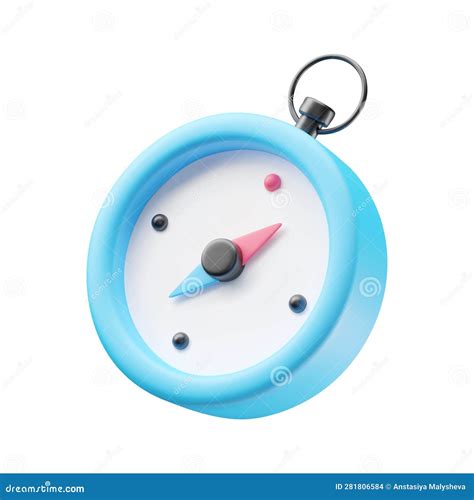 Compass Tool Navigation Equipment Device 3d Style Rendering Stock Vector Illustration Of