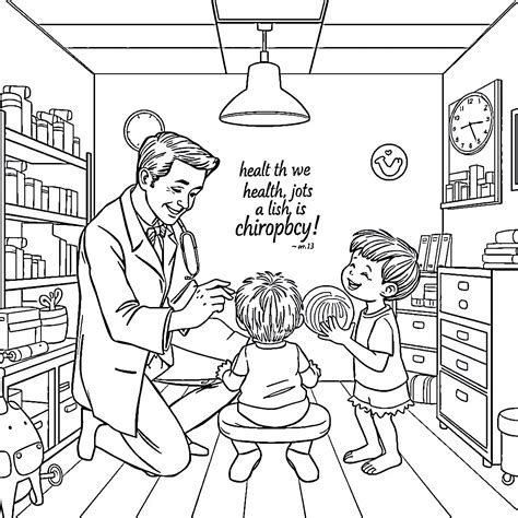 Best Chiropractor Coloring Pages Free Printable Pdf