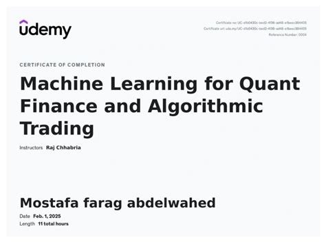Machinelearning Quantfinance Datascience Dataanalysis Mostafa Hammad