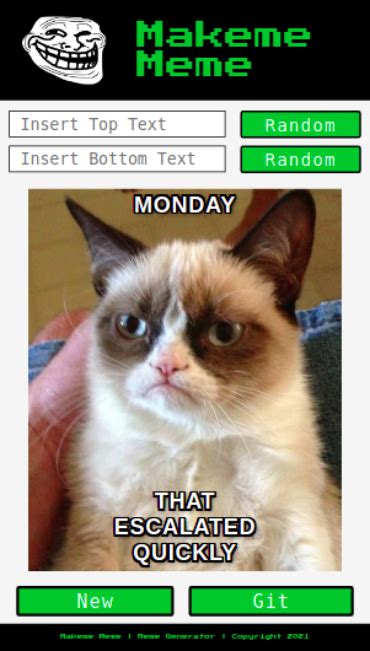 Github Raulbarranqueroguerrero Makeme Meme Have A Laugh Creating Your Own Meme Built Using