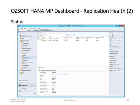 Sap Hana System Replication Setup Operations And Hana Monitoring Pdf